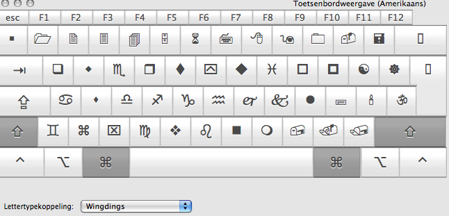 Wingdings en Webdings op Mac OS X | Erwin van Wingen